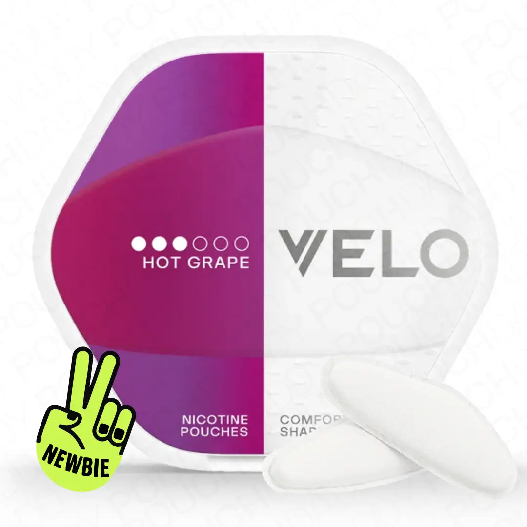 VELO Shift Hot Grape – Strong Grape Flavored White Snus Pouches – Pouchdaddy