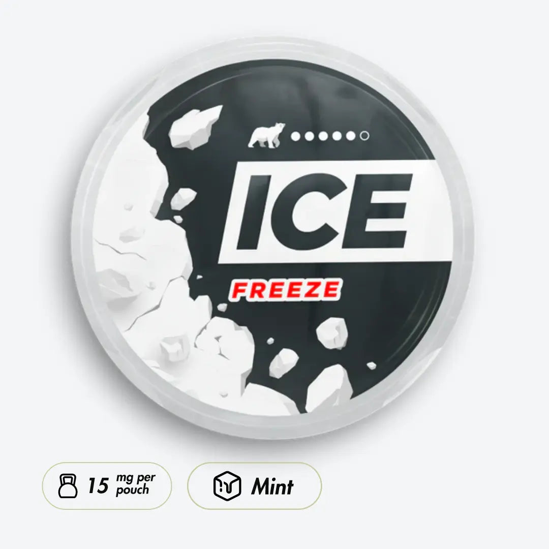 ICE Freeze 15mg Snus – Ultra Strong Mint Nicotine Pouches Online!