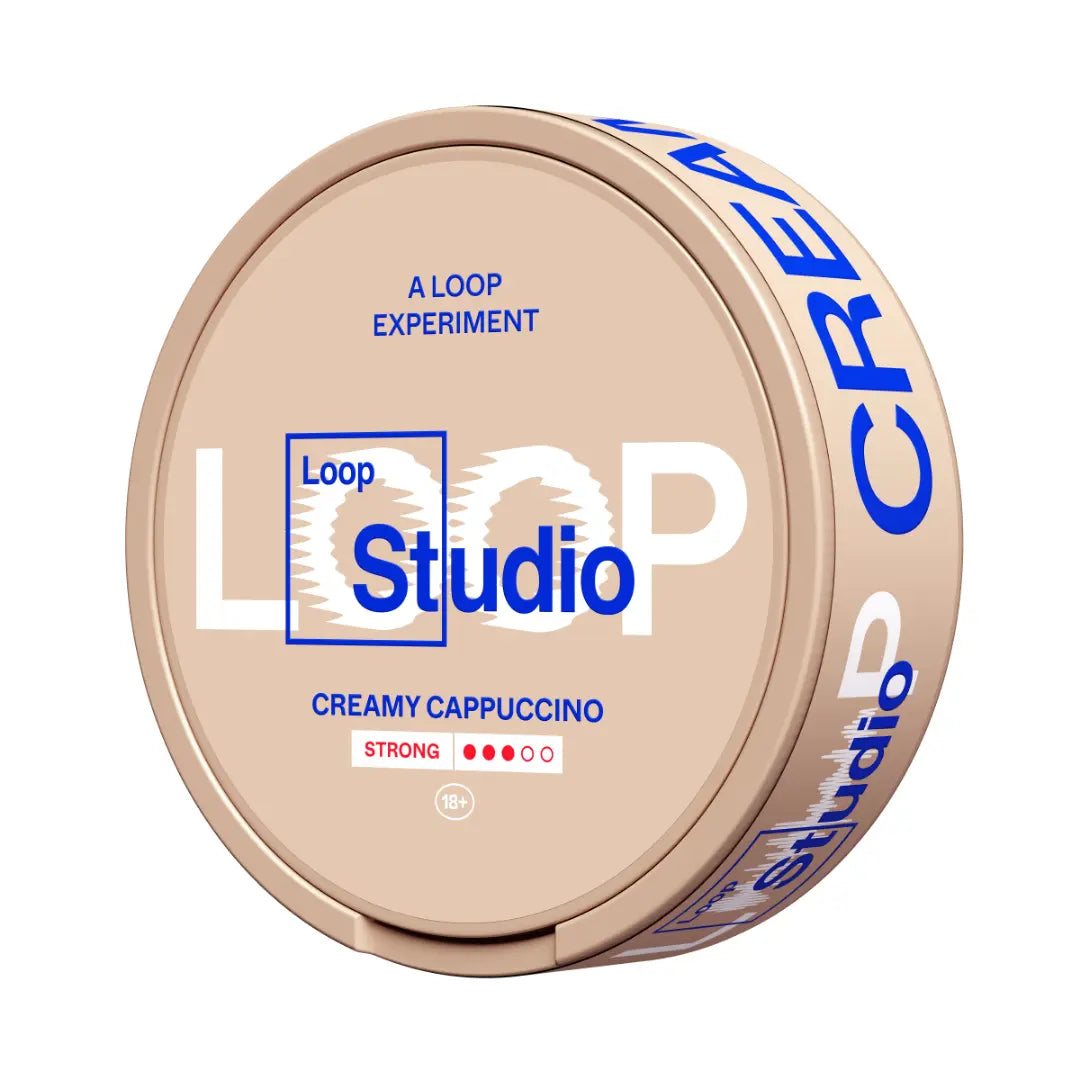 Explore LOOP Creamy Cappuccino Strong | 9.4mg Slim All White Snus ...
