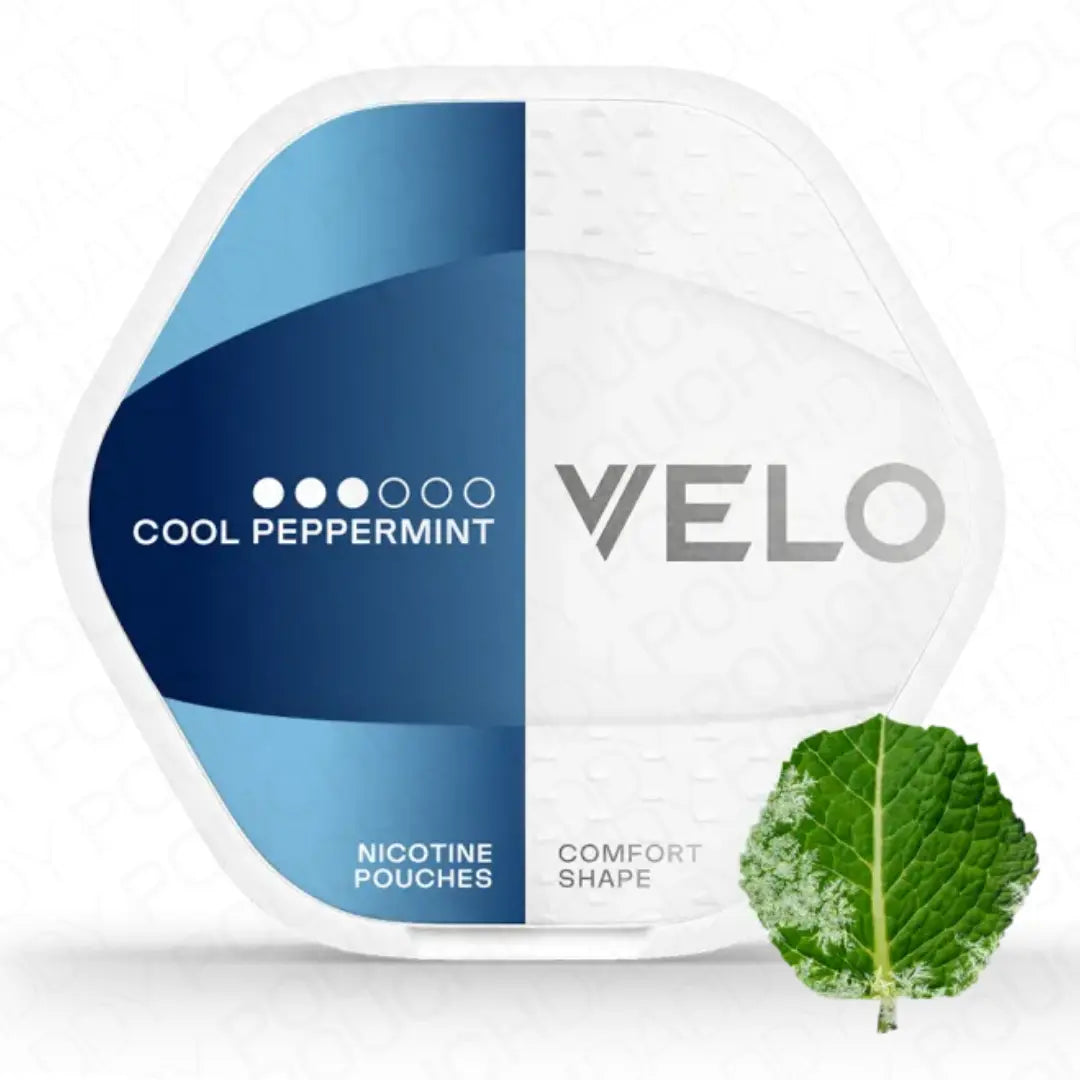 VELO Shift Cool Peppermint – Strong Mint White Snus Pouches – Pouchdaddy